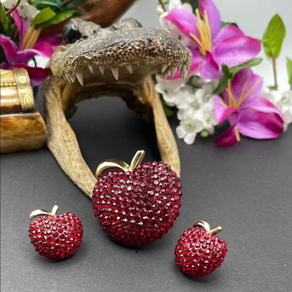 unbranded | Jewelry | Red Apple Jewelry Set | Poshmark